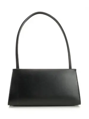 AMI Paris Small Mimi Bag With Engraved Logo Clasp - Black