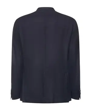 SANTANIELLO Peak Lapel Double Breasted Jacket