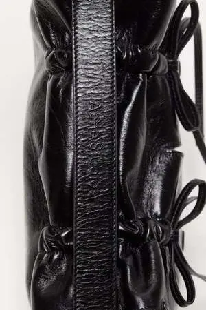 Acne Studios Top Handle Bag With Knot Detail - Black