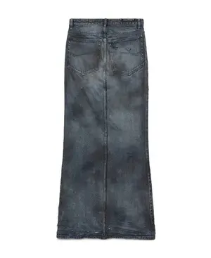 Balenciaga Faded Effect Maxi Skirt