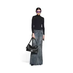 Balenciaga Faded Effect Maxi Skirt