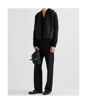 Prada Re-nylon And Saffiano Leather Shoulder Bag