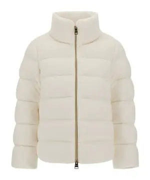 Herno Quilted High-neck Jacket - White