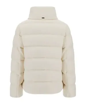 Herno Quilted High-neck Jacket - White