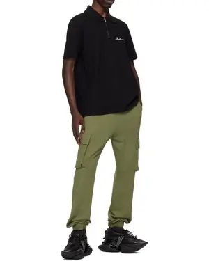 Balmain Logo Embroidered Short-sleeved Polo Shirt