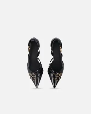 Pinko Gloria Slingback Pumps - Black