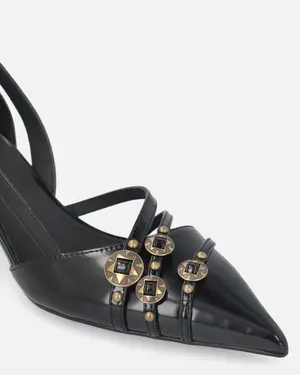 Pinko Gloria Slingback Pumps - Black