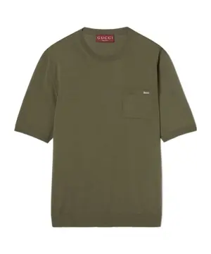 Gucci Fine Wool Knit Top - Forest Green