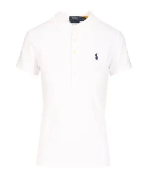 Polo Ralph Lauren Straight Hem Logo Embroidered Polo Shirt