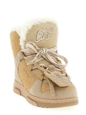 Off-White Winter Lace-up Ankle Boots