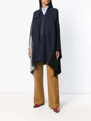 Chloé Asymmetrical Wool Cape