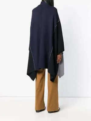 Chloé Asymmetrical Wool Cape