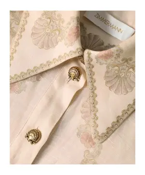 Zimmermann Rebellion Marine Mini Dress - Nude