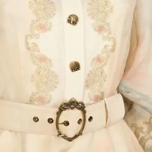 Zimmermann Rebellion Marine Mini Dress - Nude