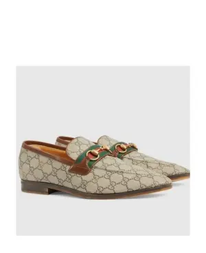 Gucci Horsebit Loafers - Nude