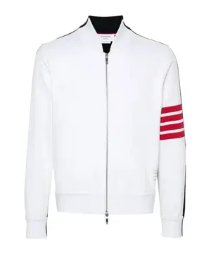 Thom Browne Color-block Bomber Jacket - Red/white/blue