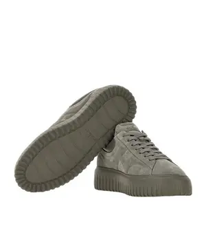Hogan H-stripes Lace-up Sneakers - Grey
