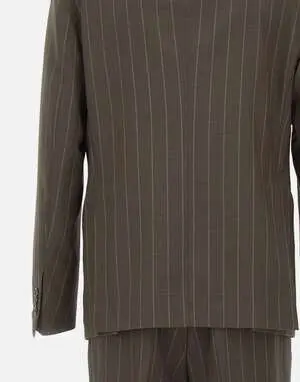 Tagliatore Pinstriped Two-piece Suit - Brown