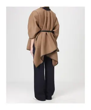Max Mara Colomba Belted Cape - Brown