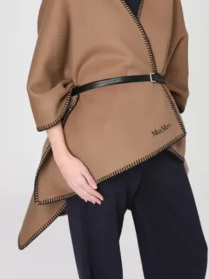 Max Mara Logo Cape With Belt