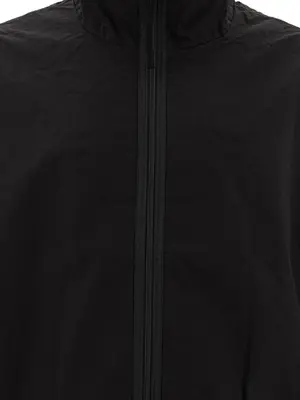 Acne Studios Logo Embroidered Zip-up Jacket - Black