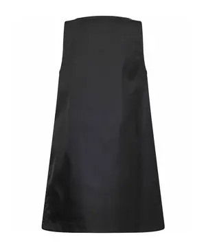 Prada Sleeveless Logo Plaque Mini Dress