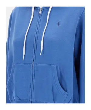 Polo Ralph Lauren Zip-up Hoodie With Embroidered Logo - Newirisblue