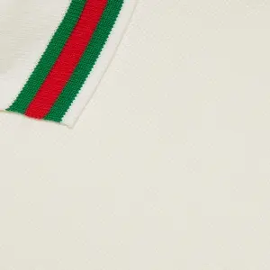 Gucci Logo-embroidered Piqué Polo Shirt