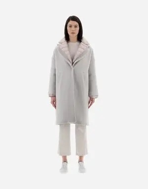 Herno Layered Long-sleeved Quilted Coat - Gray