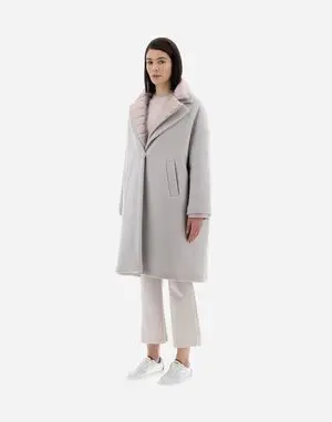 Herno Layered Long-sleeved Quilted Coat - Gray