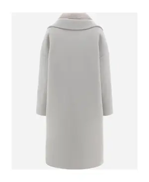 Herno Layered Long-sleeved Quilted Coat - Gray