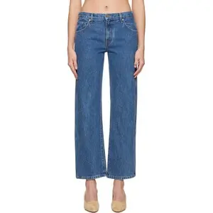 Khaite Kerrie Straight-leg Jeans - Indigo
