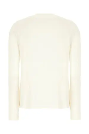 THE ROW Long-sleeved Ribbed Crew Neck Top - No