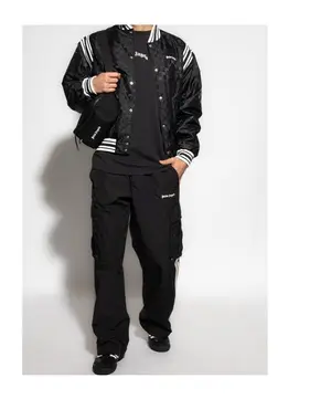 Palm Angels Logo Printed Bomber Jacket