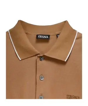 Zegna Logo Embroidered Polo Shirt - No