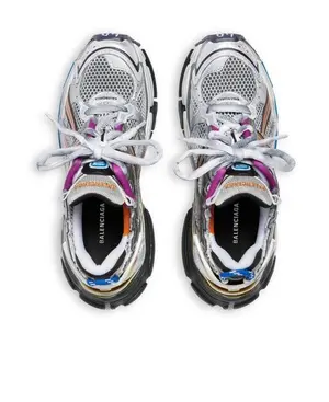 Balenciaga Mesh Panelled Runner Sneakers - Multicolor