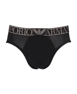 Emporio Armani Logo Briefs Pants - Black