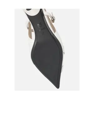 Pinko Pointed Toe Slingback Pumps - White