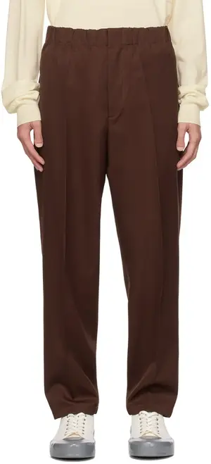 JIL SANDER Tailored Tapered Trousers With Elasticated Waistband
