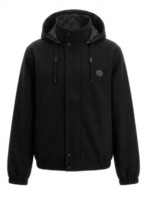 Gucci Reversible Gg Ripstop Nylon Jacket - Black