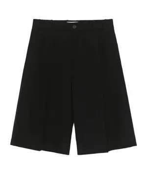 Studio Nicholson Wide-leg Tailored Shorts - Black