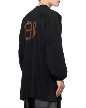 Balenciaga Graphic Printed Long-sleeve T-shirt