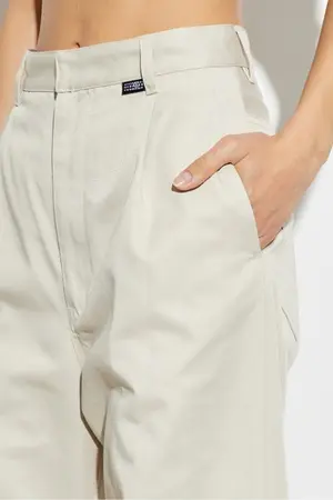 MAISON MARGIELA Wide-leg Trousers With Logo Patch