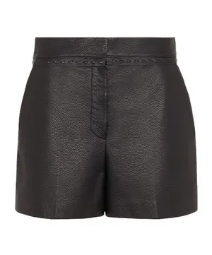Fendi Leather Shorts