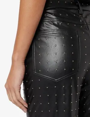 ROTATE BY BIRGER CHRISTENSEN Riveted Straight Leg Trousers