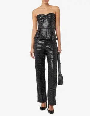 ROTATE BY BIRGER CHRISTENSEN Riveted Straight Leg Trousers
