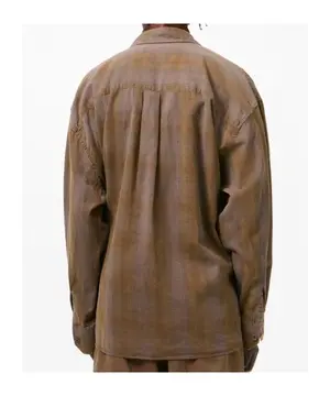Our Legacy Borrowed Oversized Check Shirt - Brown