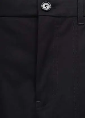 Loewe Wide Leg Cargo Trousers With Belt Ring And Logo