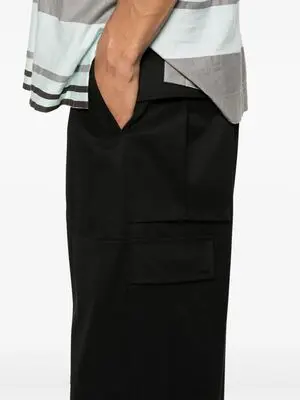 Loewe Wide Leg Cargo Trousers With Belt Ring And Logo