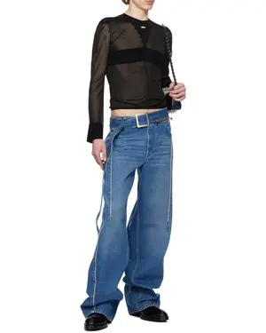 JEAN PAUL GAULTIER Ribbed Mesh Jumper